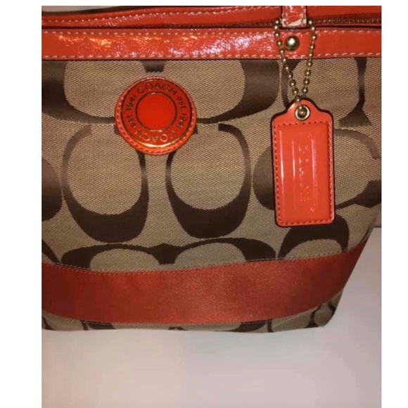 Coach | Bags | Peach Coach Shoulder Purse | Poshmark